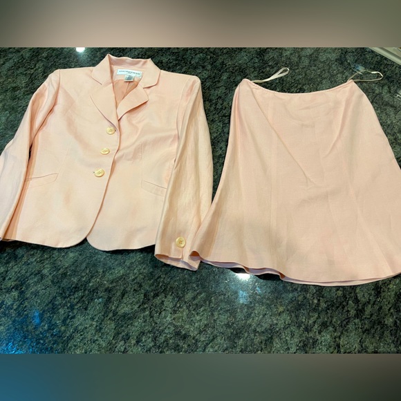 Jones New York | Skirts | Beautiful Jones New York Blush Pink Linen ...